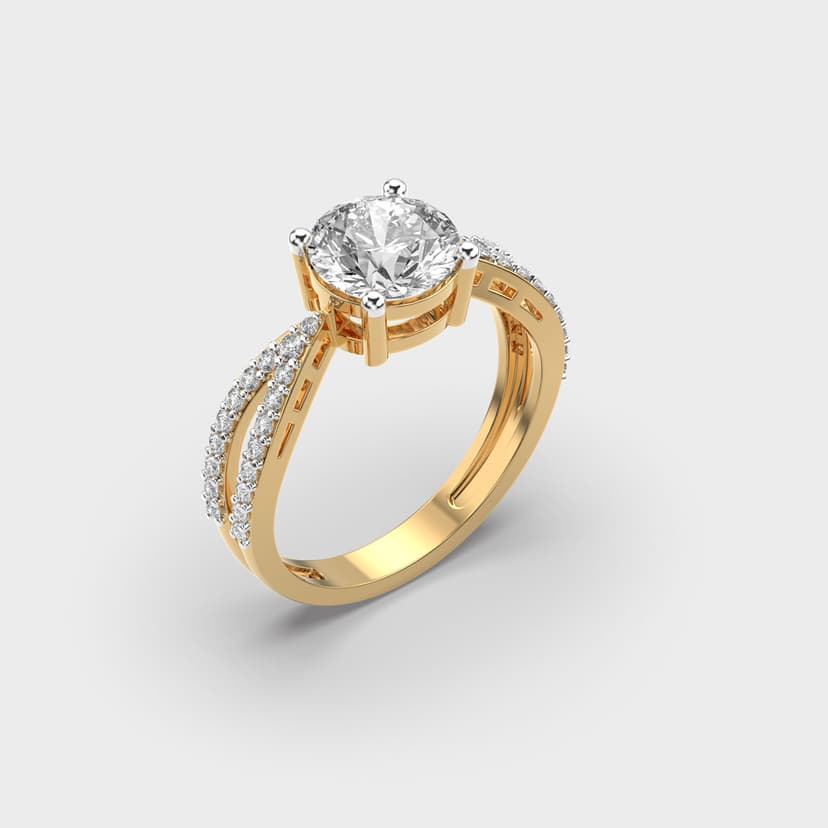 1 Carat Colluding Band Ring