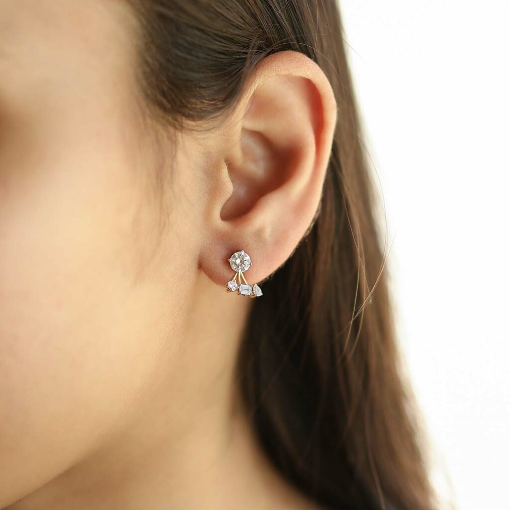 Buy Showstealer Ear Piercing Diamond Studs At Jewelbox