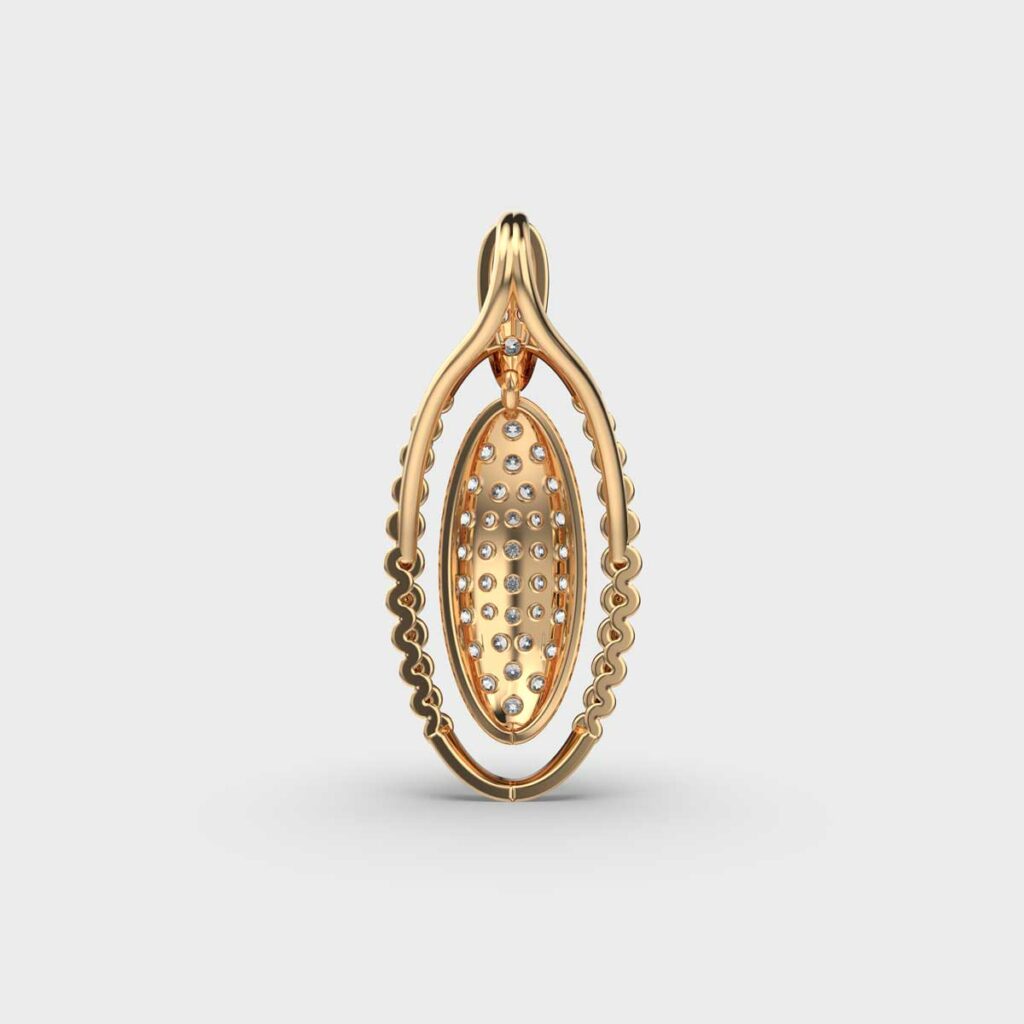 Subtle Contour Diamond Pendant (Without Chain) | Jewelbox