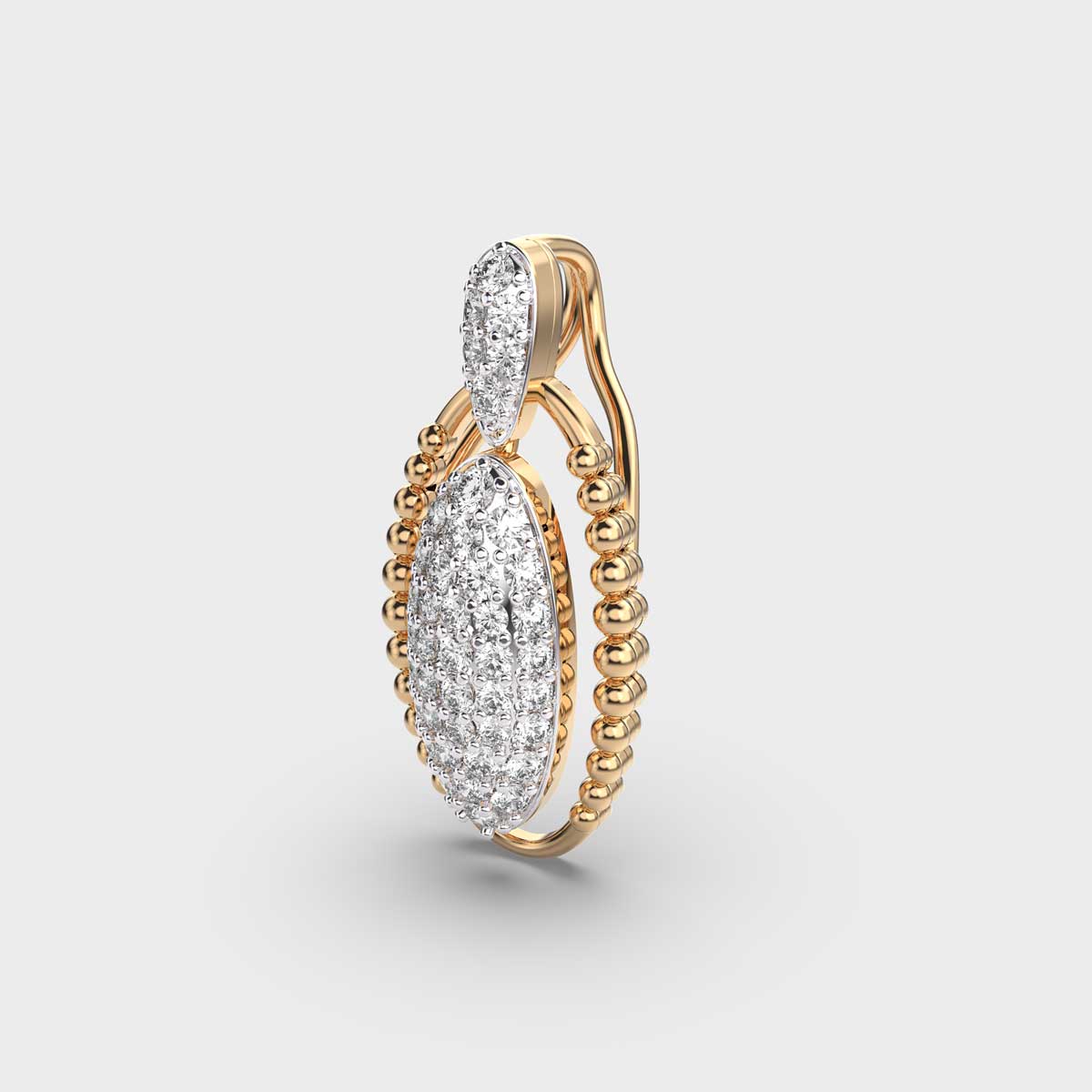 Subtle Contour Diamond Pendant (Without Chain) | Jewelbox