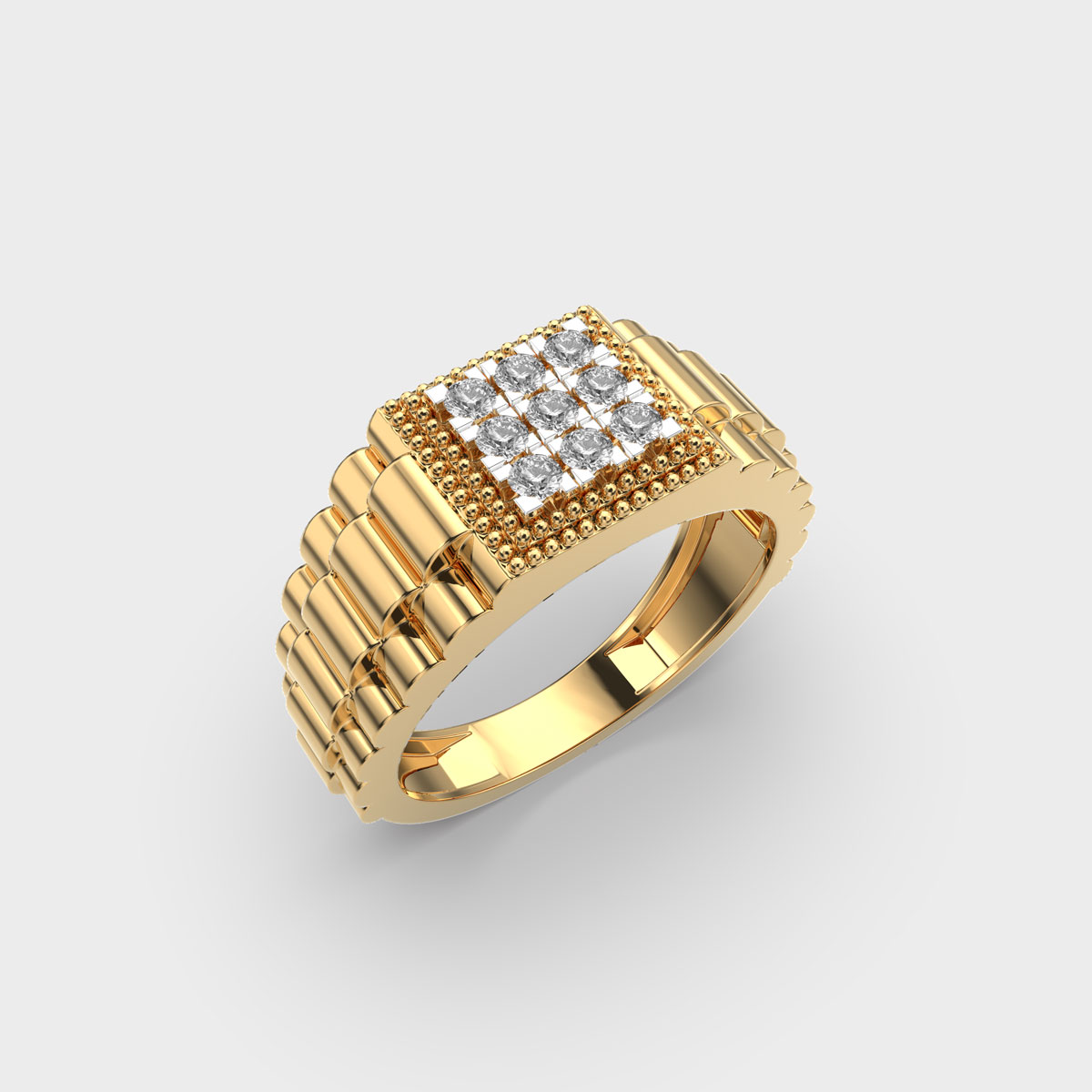 Buy Edgy Diamond Illusion Diamond Band Ring At Jewelbox