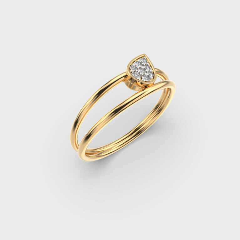 Buy Classy Leaf Everyday Diamond Ring At Jewelbox