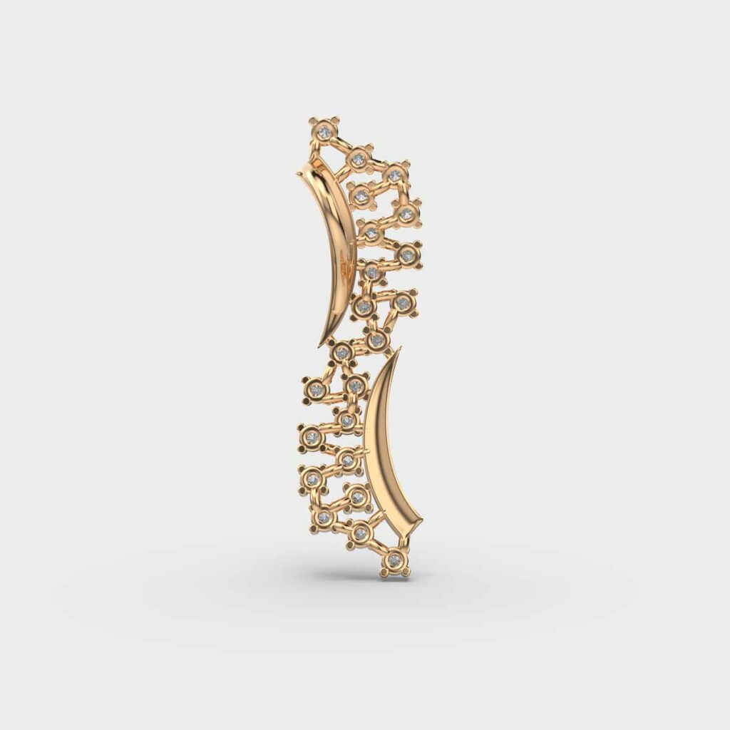 Skyscript Diamond Encrusted Pendant