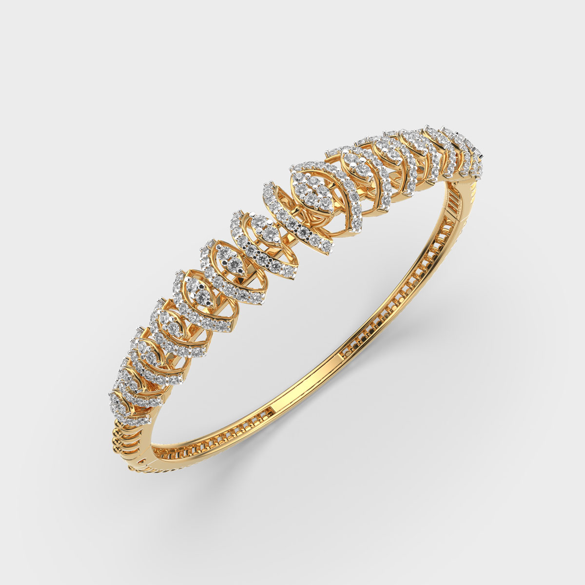 Buy Gleaming Ecstasy Round Diamond Bracelet At Jewelbox