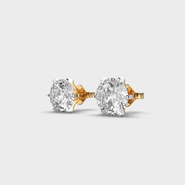 Buy 1 Carat Classic Solitaire Studs At Jewelbox