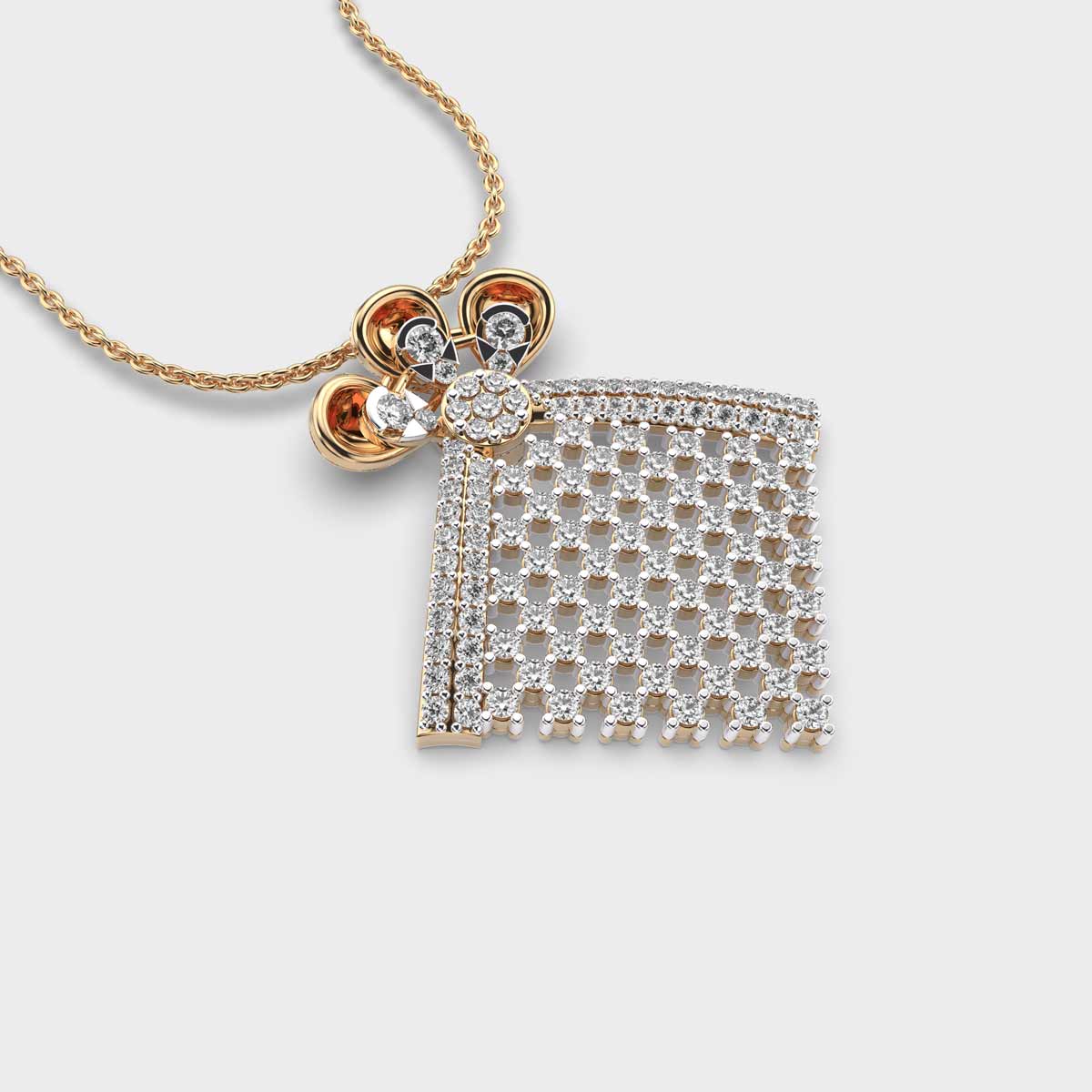 Buy Falling Stars Diamond Pendant (Without Chain) At Jewelbox