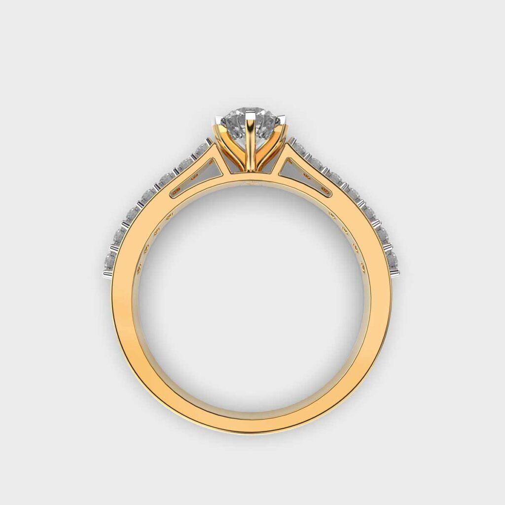 Buy 50 Cent Solitaire Vogue Ring At Jewelbox