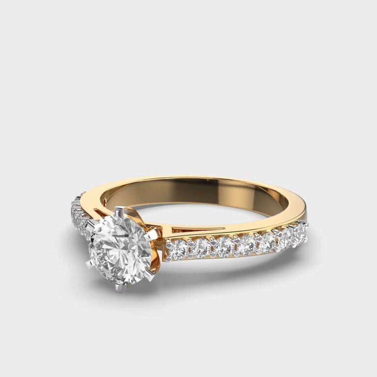 Buy 50 Cent Solitaire Vogue Ring At Jewelbox