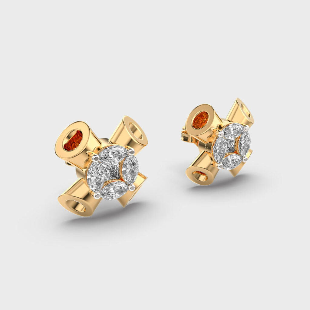 Buy Wonder Windmill Diamond Studs At Jewelbox