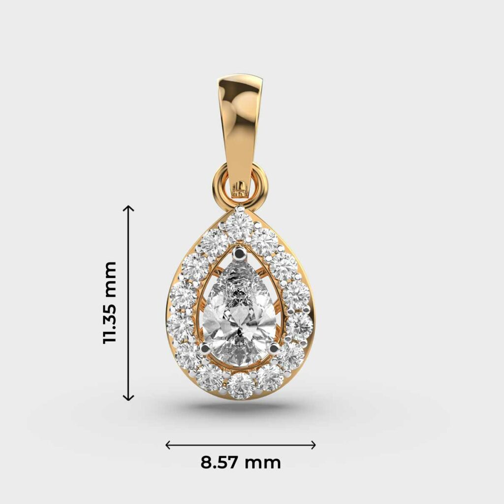 Elixir Droplet Diamond Pendant Without Chain