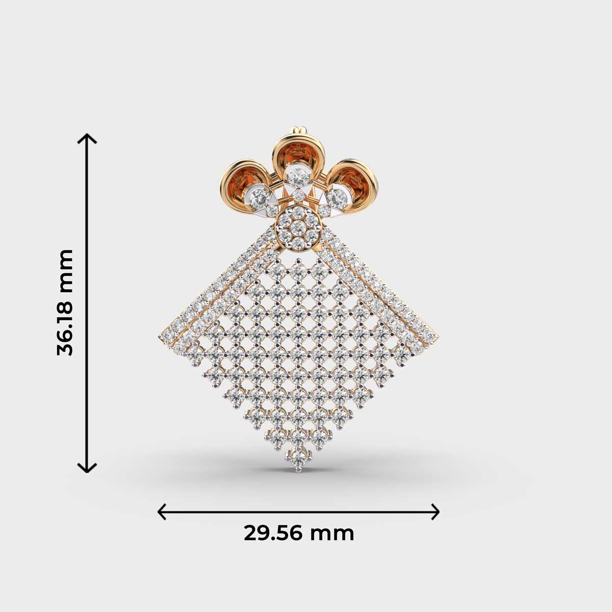 Falling Stars Diamond Pendant (Without Chain) | Jewelbox