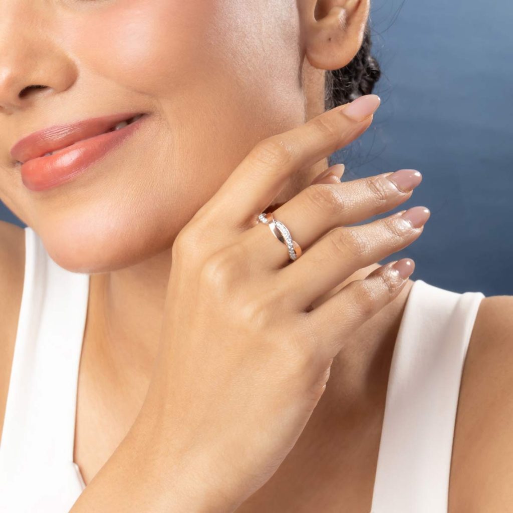 Buy Wave In Motion Diamond Ring At Jewelbox