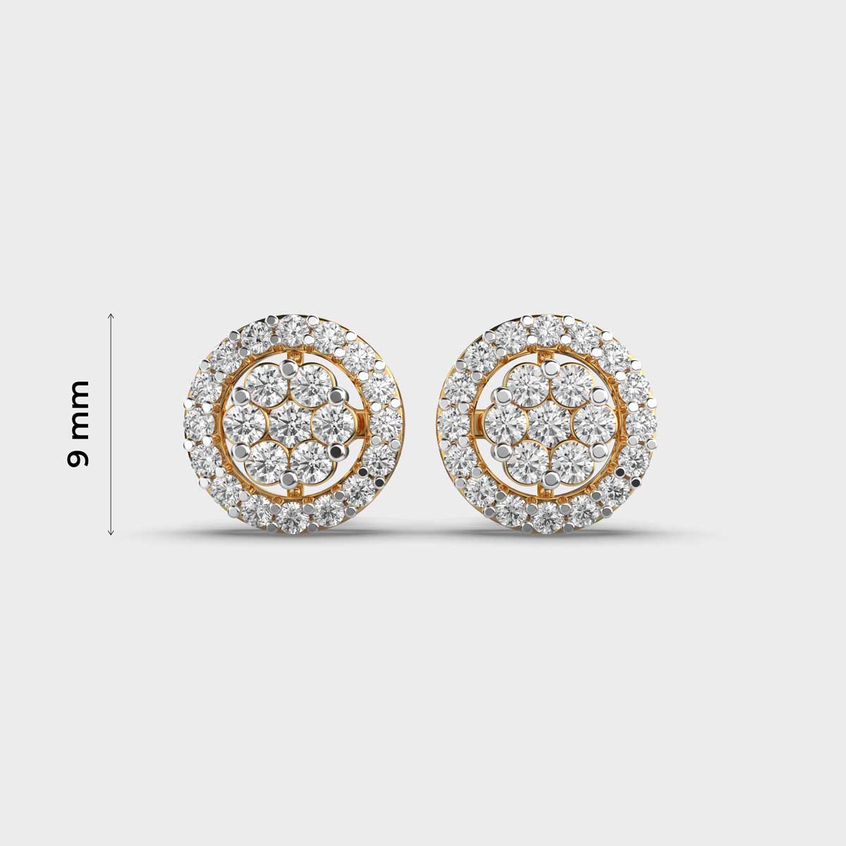 Buy Radiant Appeal Fancy Diamond Ear Studs At Jewelbox