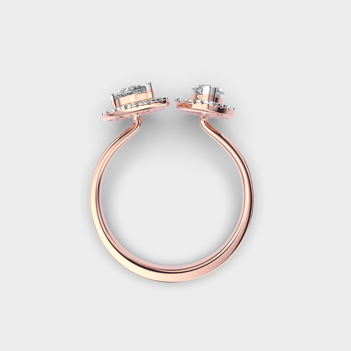 Buy Studded Double Duo Diamond Ring At Jewelbox