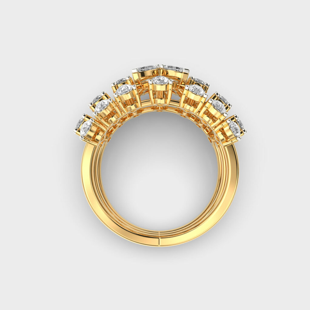 Buy Royal Embrace Chunky Diamond Ring At Jewelbox
