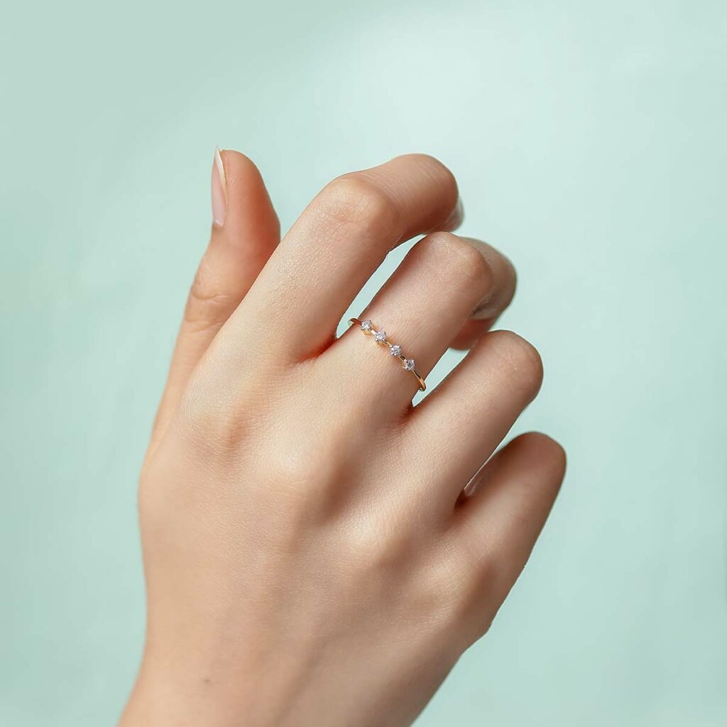 Buy Quadruple Star Stackable Diamond Ring At Jewelbox