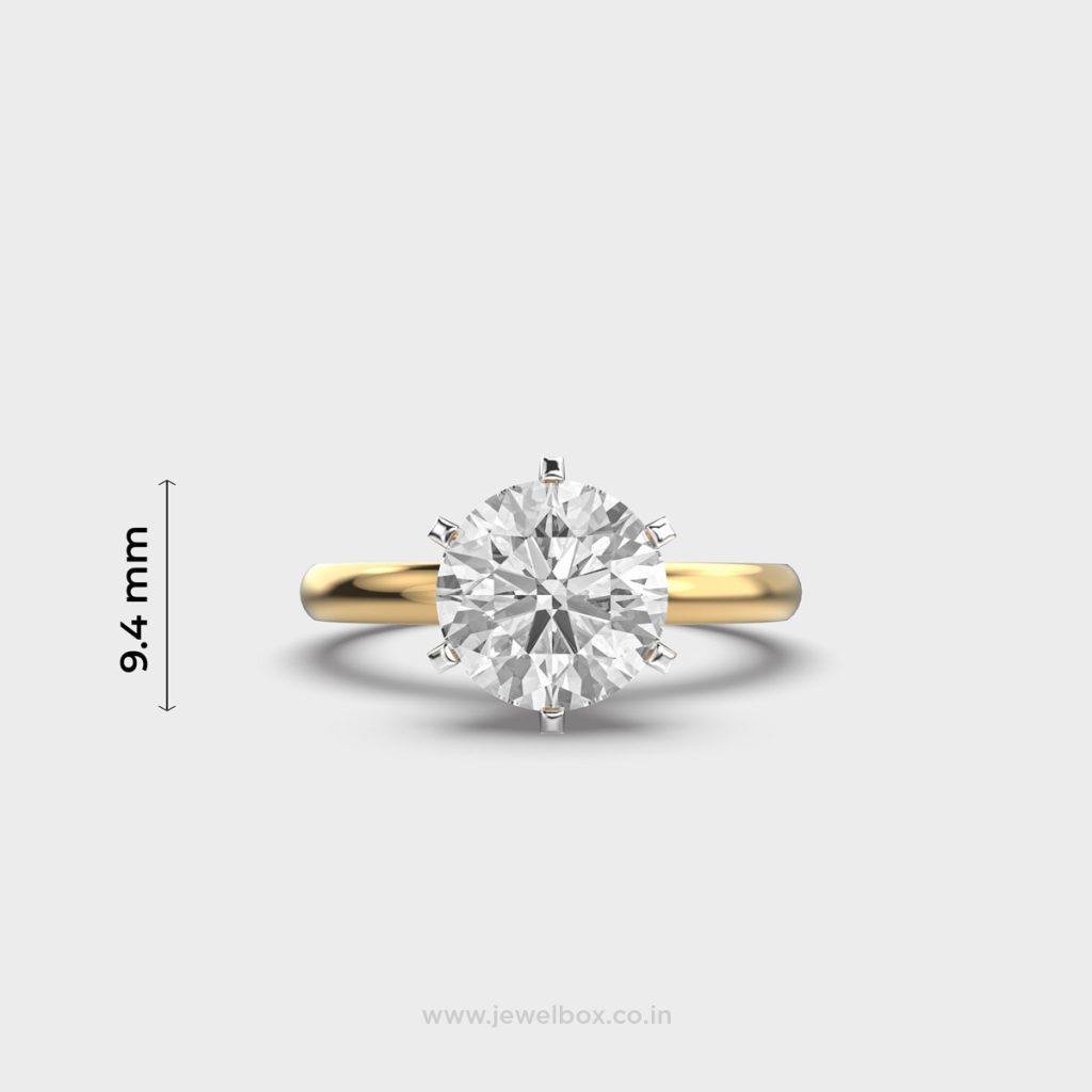 Buy Regal Solitaire Radiance Diamond Ring At Jewelbox