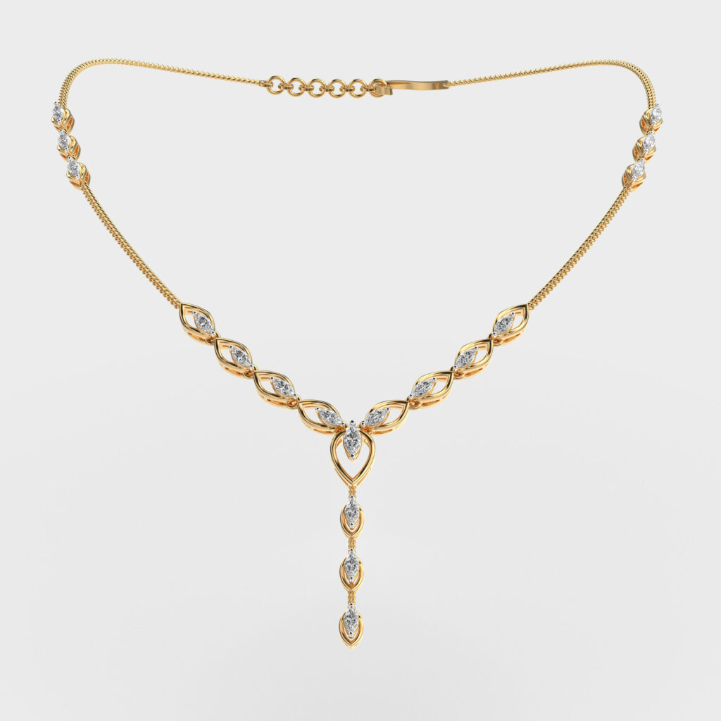 Buy Twisted Hasuli Diamond Necklace At Jewelbox