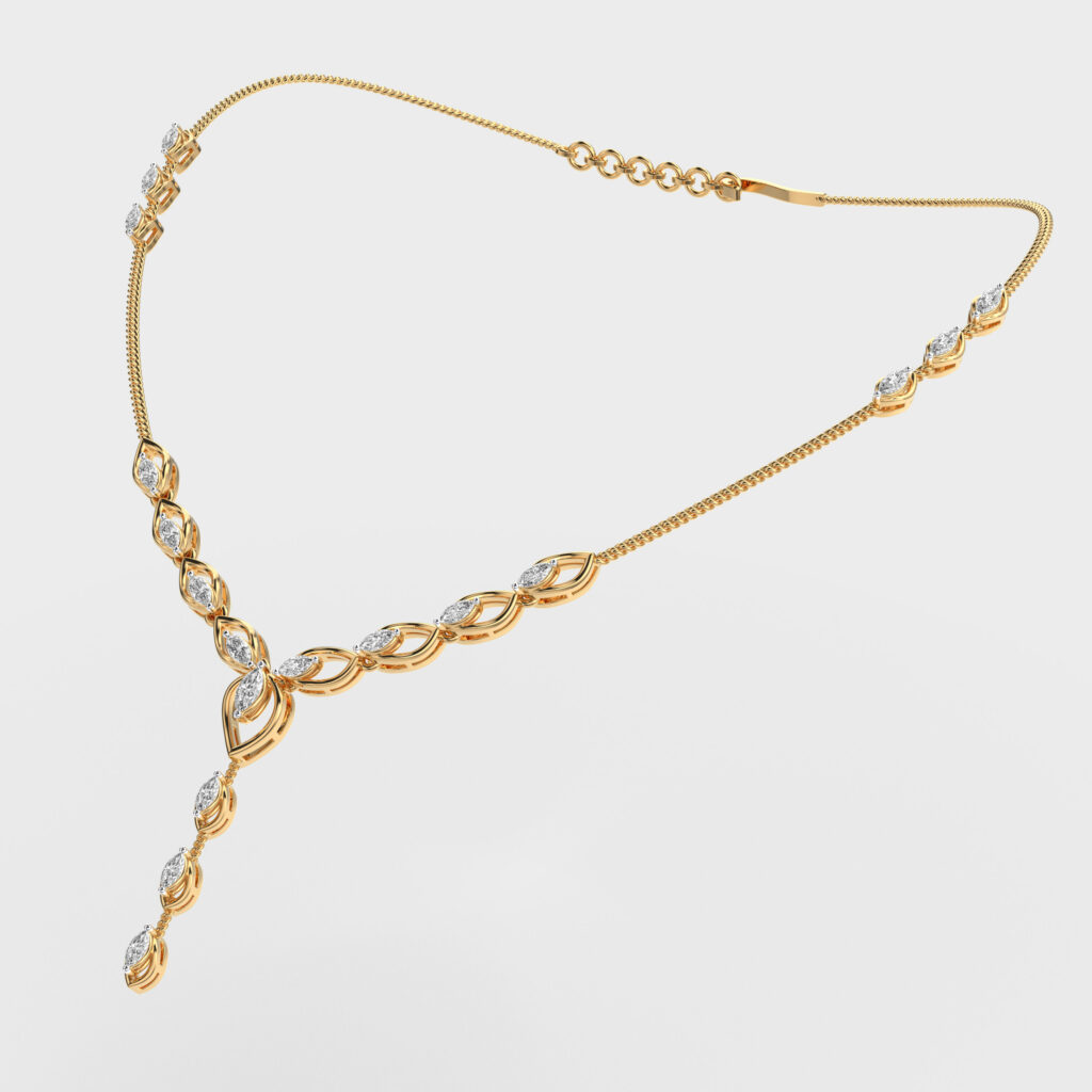 Buy Twisted Hasuli Diamond Necklace At Jewelbox