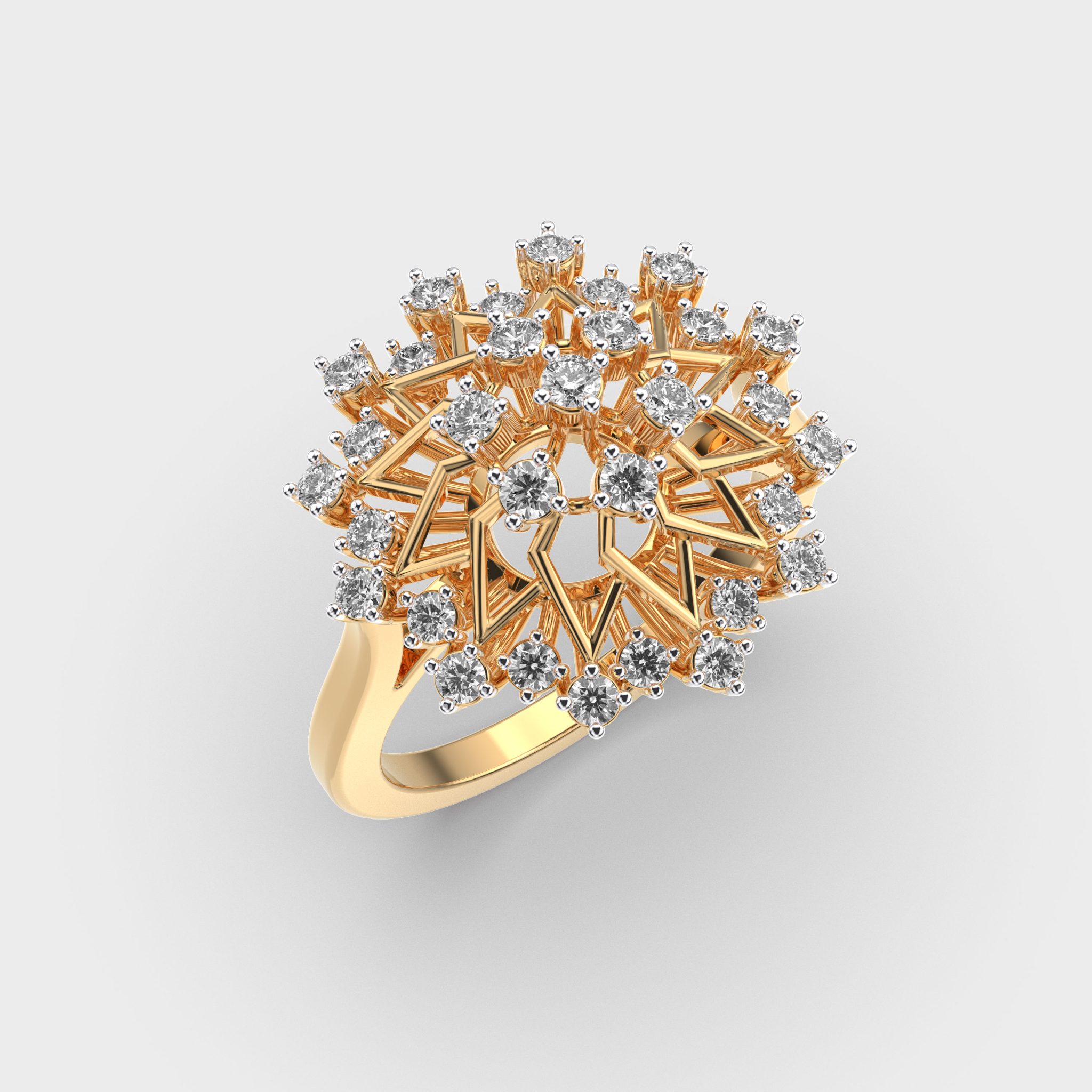 Jazzy Fireworks Diamond Ring | Jewelbox