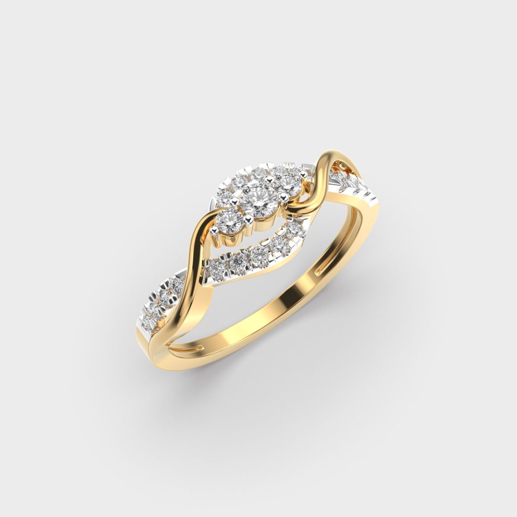 Buy Looped Together Forever Diamond Ring At Jewelbox
