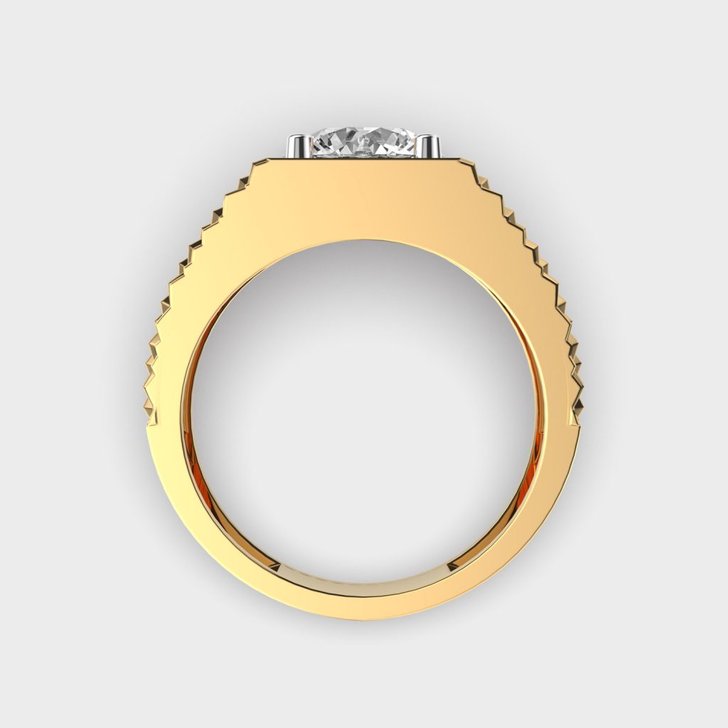 Buy Crisp Facet Diamond Ring For Men At Jewelbox