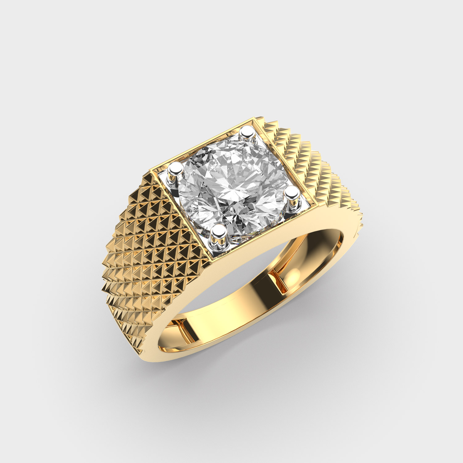 Buy Crisp Facet Diamond Ring For Men At Jewelbox