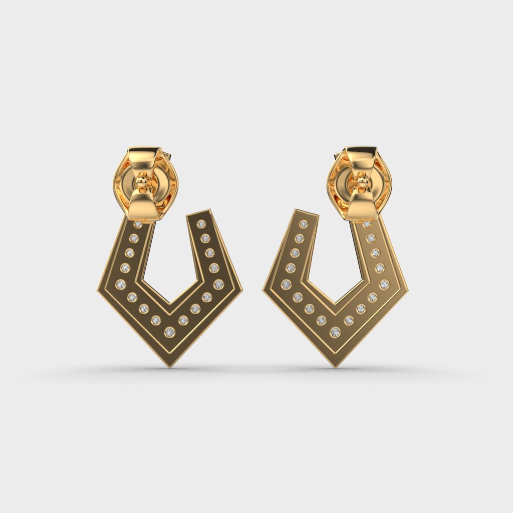 Abstract Lover Diamond Studs | Jewelbox