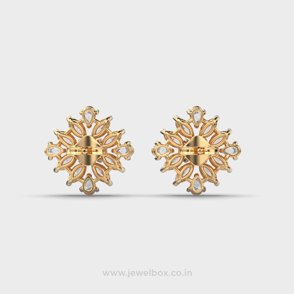 Buy Duchess Diana Blue Stone Diamond Earrings At Jewelbox